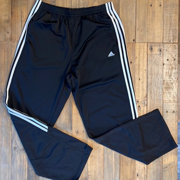 adidas | Pants | Adidas Mens Black Three Stripes Tri Cot Pant Nwt New ...